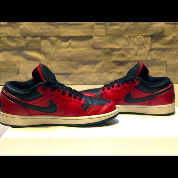 Jordan | Shoes | Nike Jordan Low Reverse Bred Pebbled Swoosh 221 | Poshmark